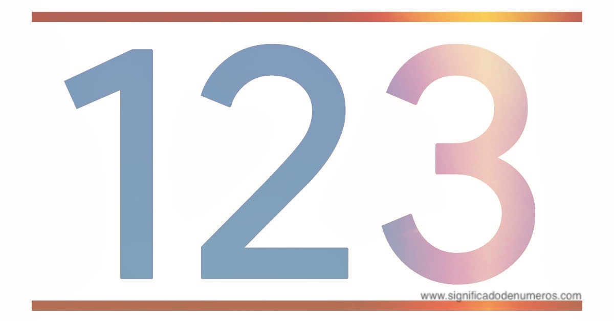 QUE SIGNIFICA EL NÚMERO 123 - Significado de los Números