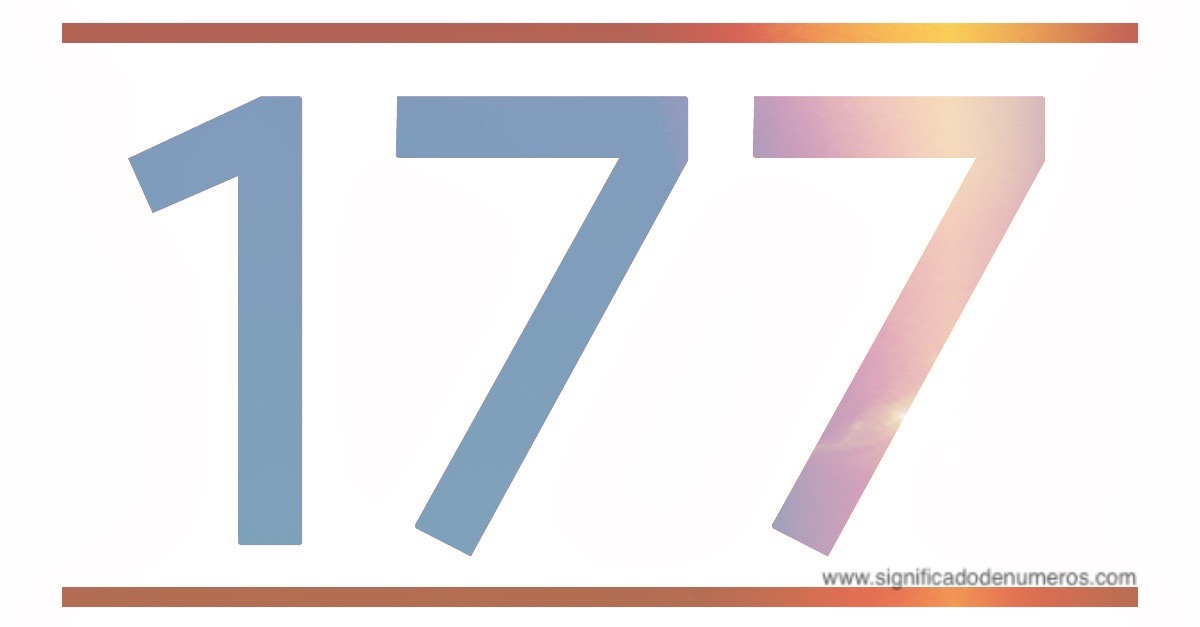 QUE SIGNIFICA EL NÚMERO 177 - Significado de los Números