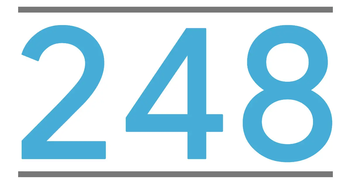 QUE SIGNIFICA EL NÚMERO 248 - Significado de los Números