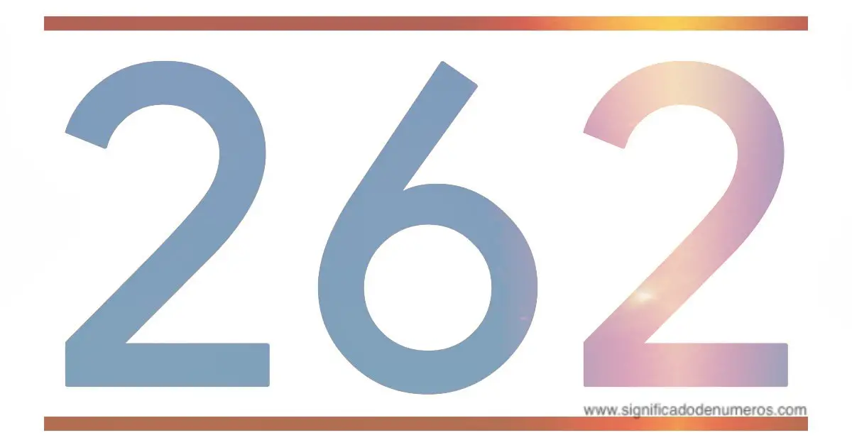 QUE SIGNIFICA EL NÚMERO 262 - Significado de los Números