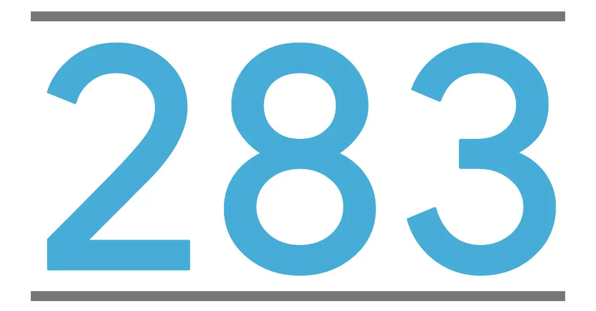 QUE SIGNIFICA EL NÚMERO 283 - Significado de los Números