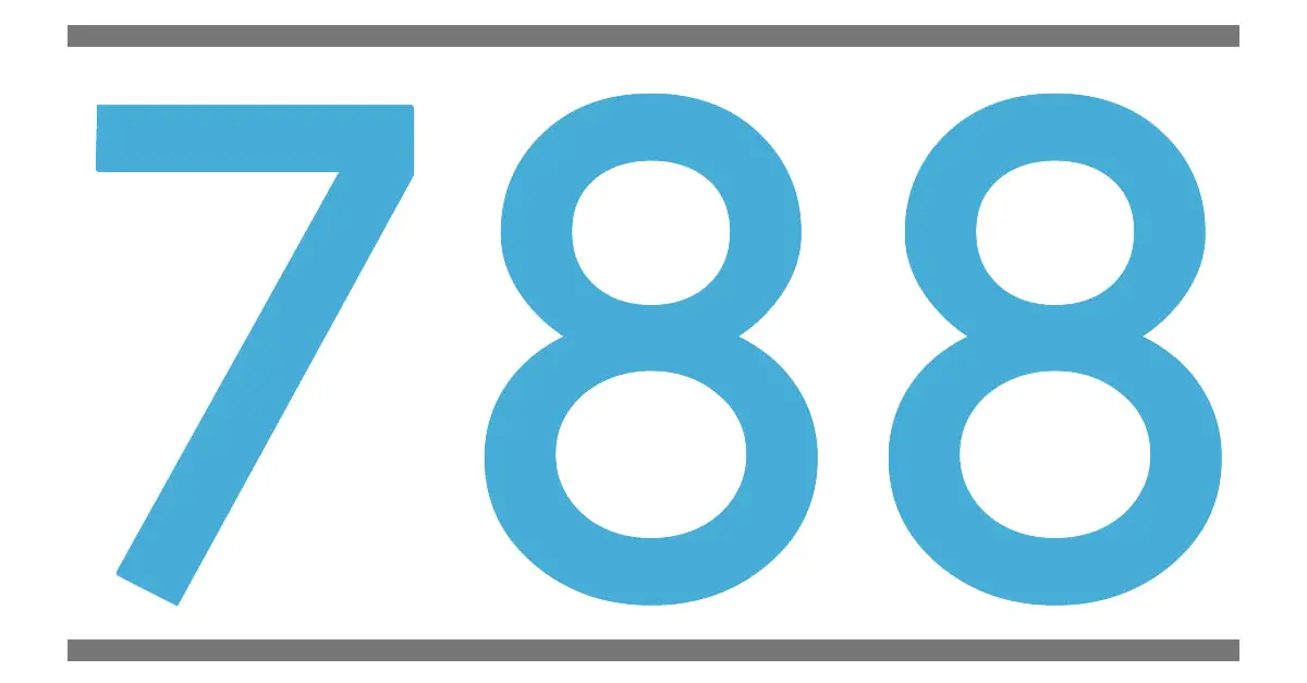 QUE SIGNIFICA EL NÚMERO 788 - Significado de los Números
