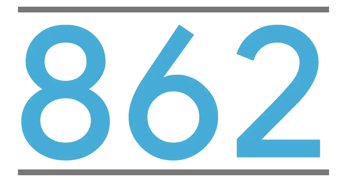 QUE SIGNIFICA EL NÚMERO 862 - Significado de los Números