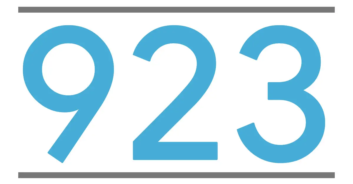 QUE SIGNIFICA EL NÚMERO 923 - Significado de los Números