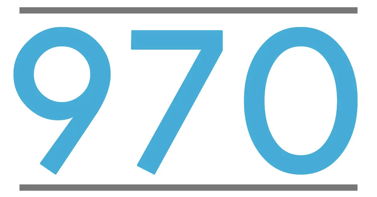 QUE SIGNIFICA EL NÚMERO 970 - Significado de los Números