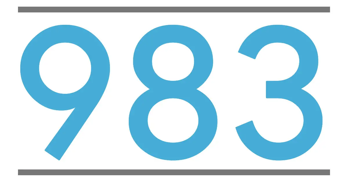 QUE SIGNIFICA EL NÚMERO 983 - Significado de los Números